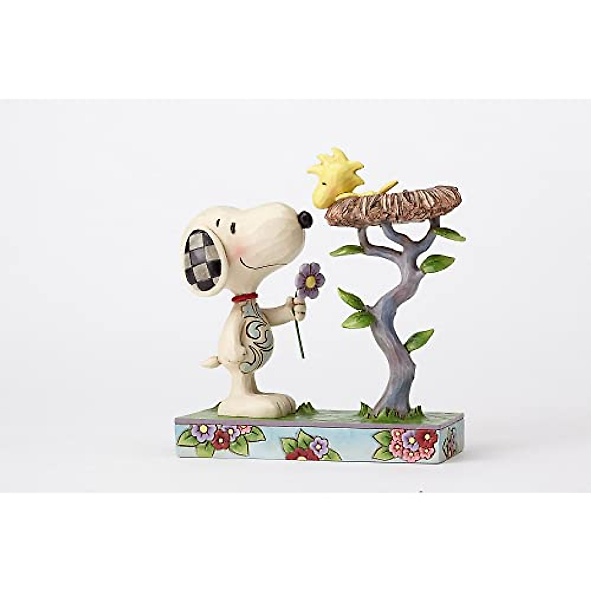 Enesco Peanuts by Jim Shore Snoopy with Woodstock in Nest Figurine, 6.75"