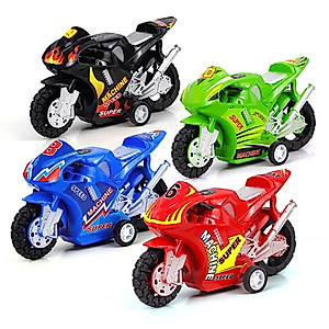 1Pcs Motorcycle Model Toy, Educational Fun Toys, Pull Back Car Motorcycle Toy Ornaments, Mini Kids Motorbike Model Random Color