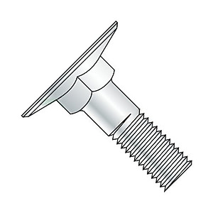 3/8-16 X 1 1/2" Elevator Bolt/Steel/Zinc/Fully Threaded (Quantity: 50 pcs)