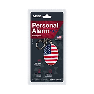 SABRE Personal Alarm With Snap Clip Key Ring, 120dB Alarm, Audible Up To 1,280 Feet (390 Meters), Simple Operation, Reusable
