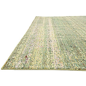 Unique Loom Austin Collection Area Rug - Muse (8' Square, Green/ Beige)
