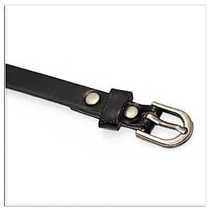 Xusamss Fashion Simple Alloy Buckle Bangle Leather Wristhand Bracelet,6"-8" Wrist