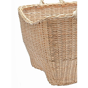 KOUBOO 1060053 Wicker Laundry Basket with Liner, 21.5" x 16" x 15.5", Natural Color