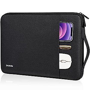 ZHUISUINI Laptop Sleeve Bag 11-13 Inch Compatible with 13 inch New MacBook Air M2 A2681 M1 A2337 A2179 A1932 for 13 inch New MacBook Pro M2 M1 A2338 A2251 A2289,for 11 inch iPad Pro M2&M1,Black