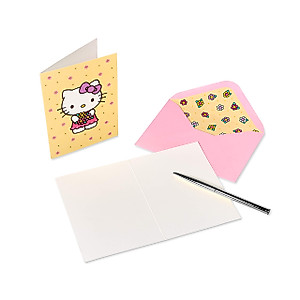 Papyrus Blank Cards with Envelopes, Hello Kitty (12-Count)
