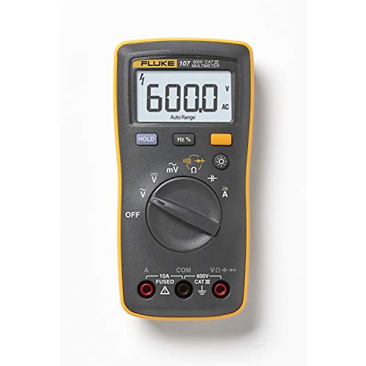 Fluke 107 AC/DC Current Handheld Digital Multimeter by Fluke, Gray