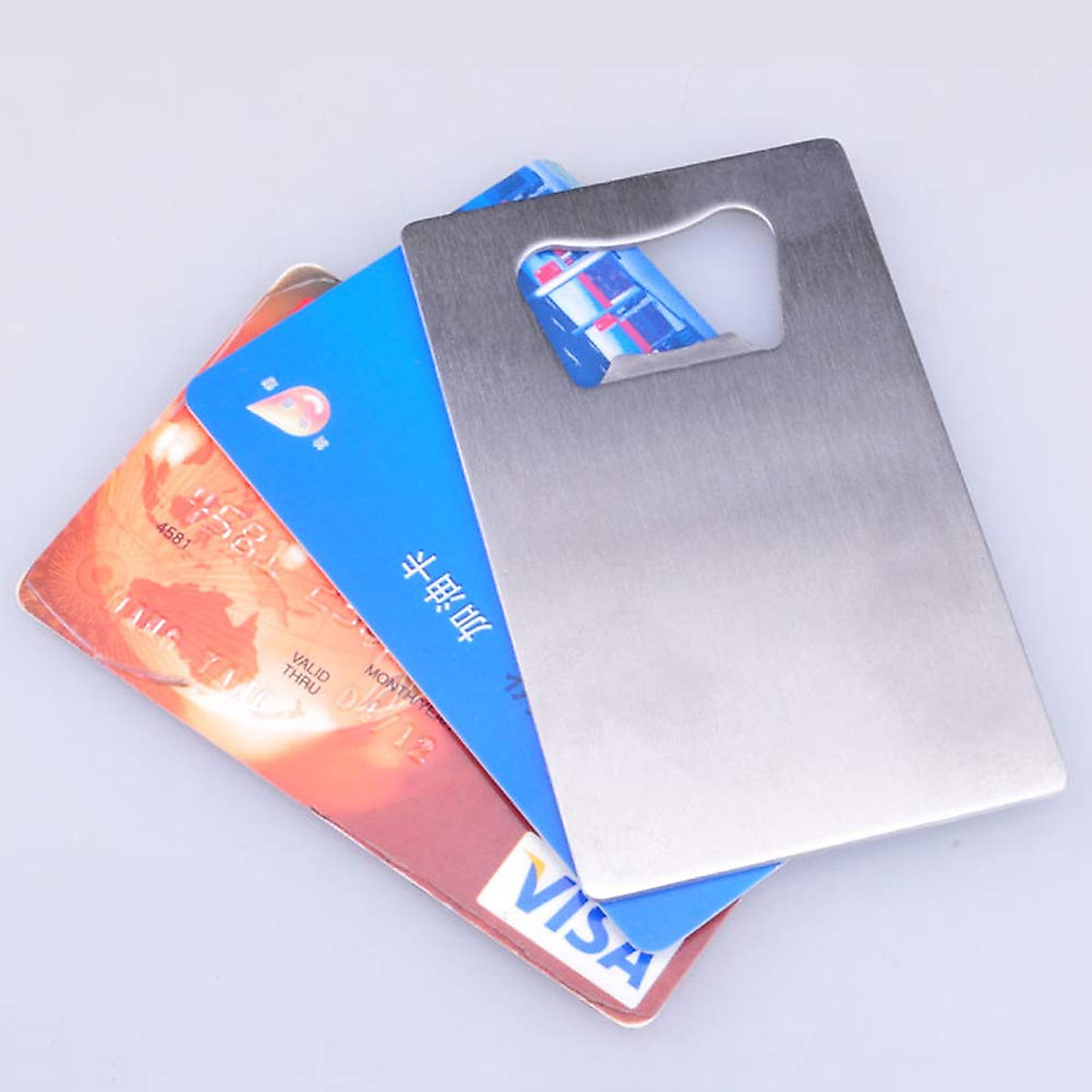 Wekioger Credit Card Bottle Opener for Your Wallet, 6 Packs