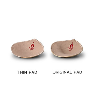 Handful Lights Out Thick Bra Pad Inserts for Sports Bras, Mastectomy Bras, and Swimsuit Tops, Beige, Small