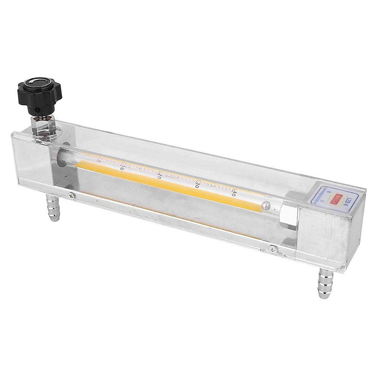 Water Liquid Flowmeter, LZB-6 Anticorrosion Glass Rotor Liquid Water Flow Meter for Acid & Alkaline Liquid 4-40L/H 1 MPa Suitable for Liquid, Acid, Alkaline Liquid