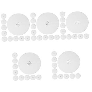 SEWACC 300 Pcs Candle Tray Accessory Tray Office Tables for Home Home Candles Candles Drip Protector Paper Drip Protectors Drip Protective Plate Aluminum Foil White Wafer