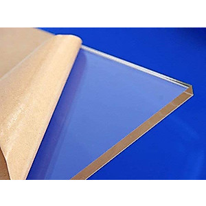 Clear Acrylic Plexiglass Sheet - 1/4" Thick Cast - 12" x 24"