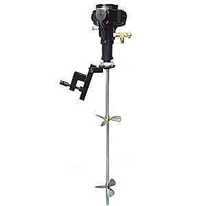 MXBAOHENG 50 Gallon Pneumatic Paint Mixer Stainless Steel Tank Barrel Clip Bracket Mixer Air Agitator 1/2HP