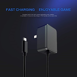 PS5 Controller Accessories, Fast Charging PlayStation 5 Controller Charger Built-in LED Light, PS5 Controller Charger Station with 5V 3A Power Adapter