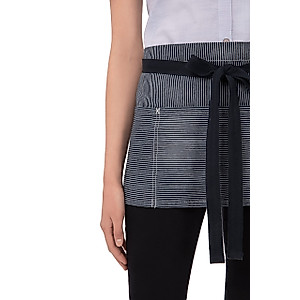 Chef Works Unisex Portland Waitress Apron, Indigo Blue, One Size