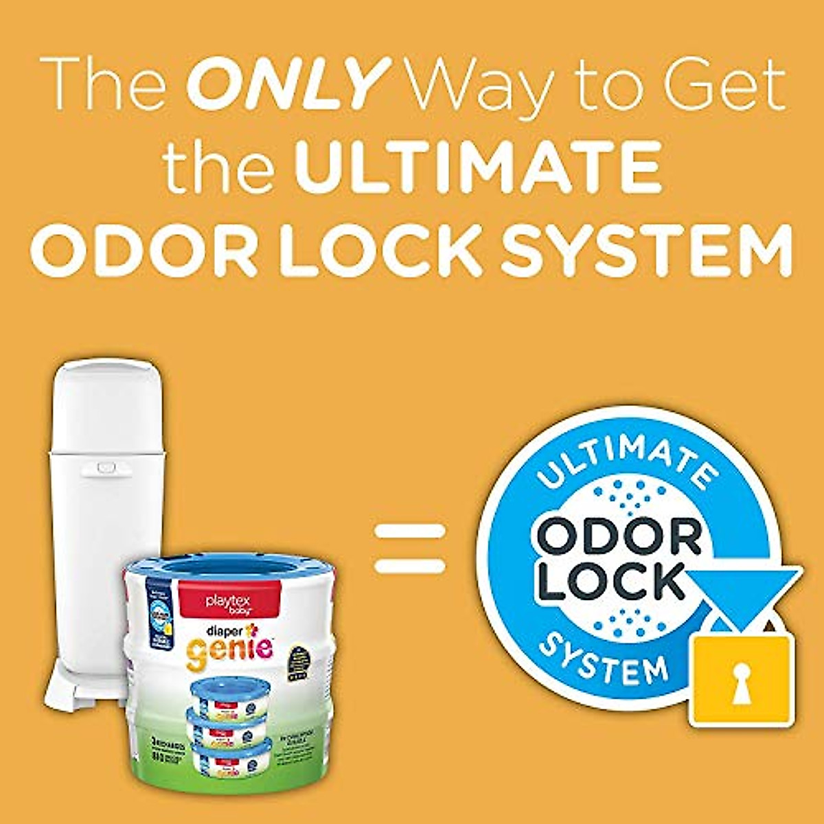 Playtex Diaper Genie Refill (810 Count Total - 3 Pack of 270 Each)