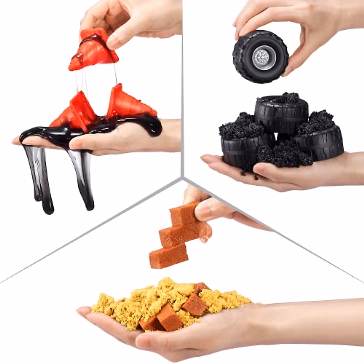 Smashers Monster Truck Surprise (Dino Truck) by ZURU Boys with 25 Surprises Collectible Monster Truck Surprise Smash Slime Sand Compounds Discovery