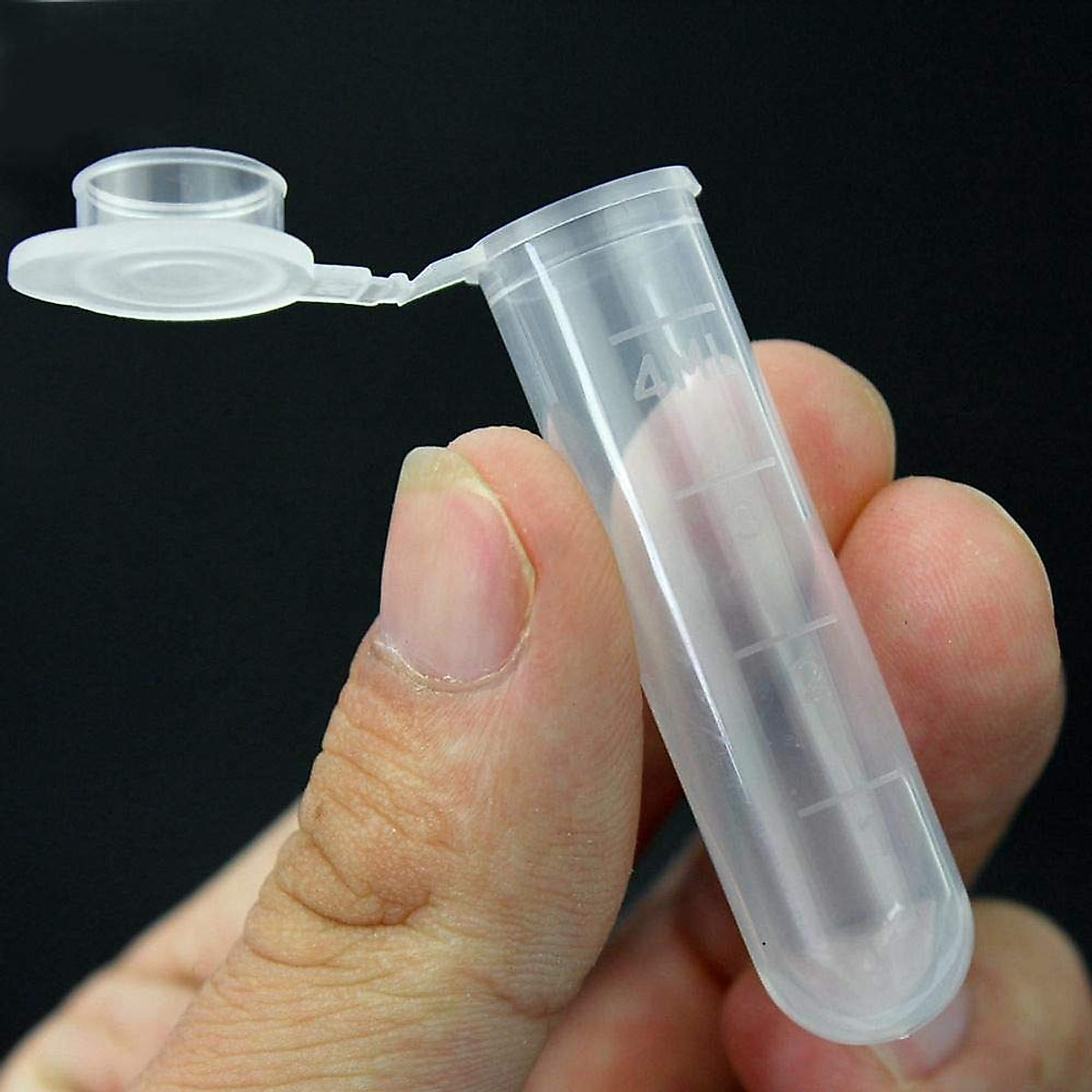 GBSTORE 50 Pcs 5ML Plastic Microcentrifuge Tubes Vial Sample Container, Centrifuge Tube with Graduated and Snap Cap,for Sample Storage Container Fragrance Beads Liquid