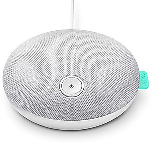 SNOOZ Button - White Noise Sound Machine - Non-Looping White Noise, Pink Noise, and Fan Sounds Plus Bluetooth Speaker - Cloud