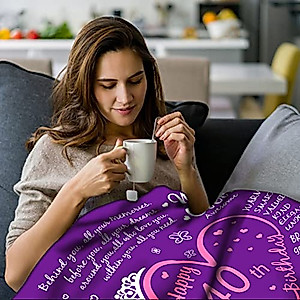 Gltiosr 40th Birthday Gifts Women Throw Blankets, 40th Birthday Gift Ideas, 40th Birthday Decorations, Gifts for Women Turning 40, Gifts for 40 Year Old, Best Birthday Present 1982 - 50" x60 Blanket