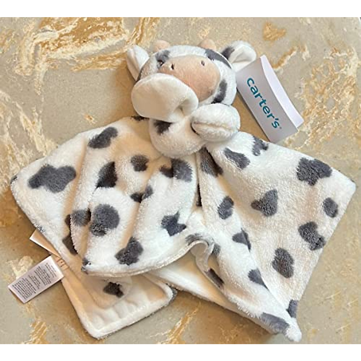 KIDS PREFERRED Carter's Cow Plush Stuffed Animal Snuggler Lovey Security Blanket