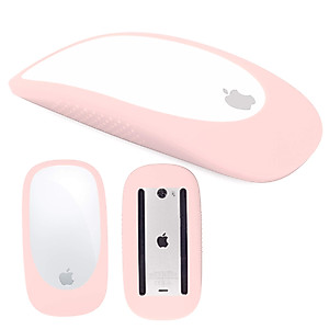 N/T Silicone Case Cover Protective Skin for Magic Mouse 1/2 Silicone Case for Apple Magic iPad Mouse (Pink)