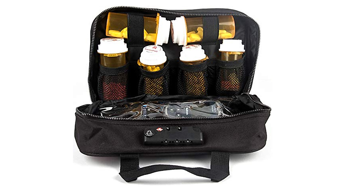 Secure Medication Travel Bag with TSA Lock | MEDICINE RX SAFE