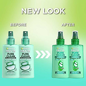 Garnier Hair Care Fructis Pure Clean Detangler + Air Dry, No Tangles or Frizz, Silicone Free and Paraben Freem Made With Aloe Extract and Vitamin E, 5 Fl Oz, 2 Count