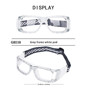 SooGree Sports Goggles Glasses Men Racquetball Basketball Football Eyewear Protective Glasses Shock Collision Lens Replaceable