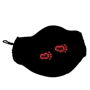 AINSKO LED Luminous Mask, Programmable Face Mask, Rechargeable Bluetooth Mask, Smartphone App Control Scrolling Colourful Display