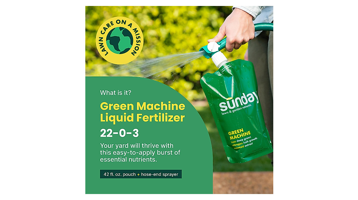 Sunday Green Machine Fertilizer - Easy Lawn Care Solution