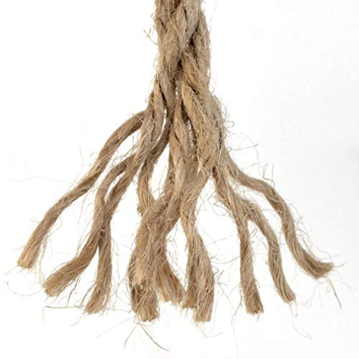 Topbuti 5mm Natural Jute Twine 100 Feet Braided Jute Rope, Crafting Twine String Thick Twine for DIY Artwork, Christmas Twine, Gift Wrapping, Gardening Applications