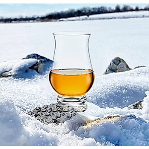 Whiskey glasses Set of 2 - Clear Shot Glasses Bar Set Kiddush Cup, DOF Rocks Glasses Gift Set - Brandy Snifter Whisky Glass for Liquor, Scotch, Bourbon, Tequila, Gin, Tonic, Cognac, Vodka, Cocktail