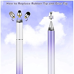 Capacitive Stylus Pen, Penyeah Bling Crystal Stylist Pen, Universal Touch Screen Pen Stylus for Apple iPhone/iPad/Android/Tablet and All Capacitive Touch Screens - Dream Purple