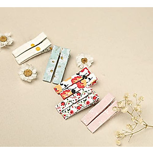 FANCY CLOUDS Hair Clips for Girls Women,Assorted 20Pcs Flower Fabric Fully Lined Alligator Clips Hair Accessories for Teens Girls Toddler Baby Kids