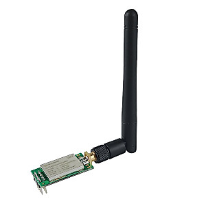 MakerFocus 2pcs nRF24L01P+PA+LNA RF Wireless Transmission Module 2.4GHz ML01DP5 22dBm 100mW 2300M Measured Distance SPI Interface with Antenna Anti Theft Anti-Interference