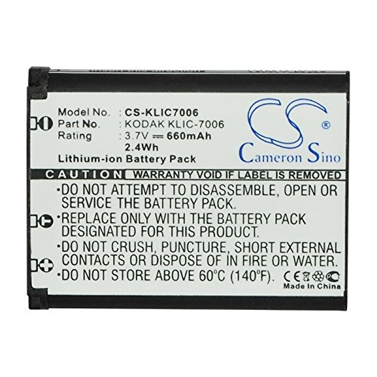 NUBODI Replacement for Battery RICOH DS-6365 DM-6370, DS-6365, SL-58, SL-68