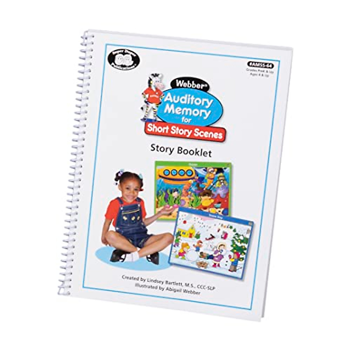 Super Duper Publications | Webber® Auditory Memory for Short Story Scenes | Target Story Comprehension and Answer Questions | Educational Learning Resource for Children