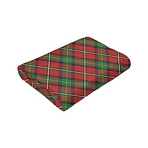 Throw Blanket Scottish Tartan Boyd Plaid Ultra-Soft Flannel Blanket Lightweight Home Decor Fleece Blanket Luxurious Carpet for Men Women Kids 80"X60"