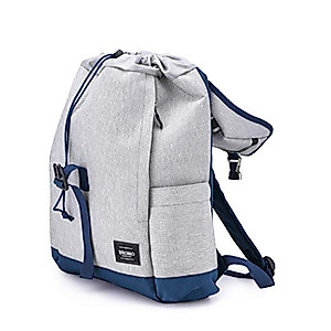 BROMO BARCELONA - Travel Backpack Laptop Case 15 inch - Water Resistant - multi-pocket - Grey