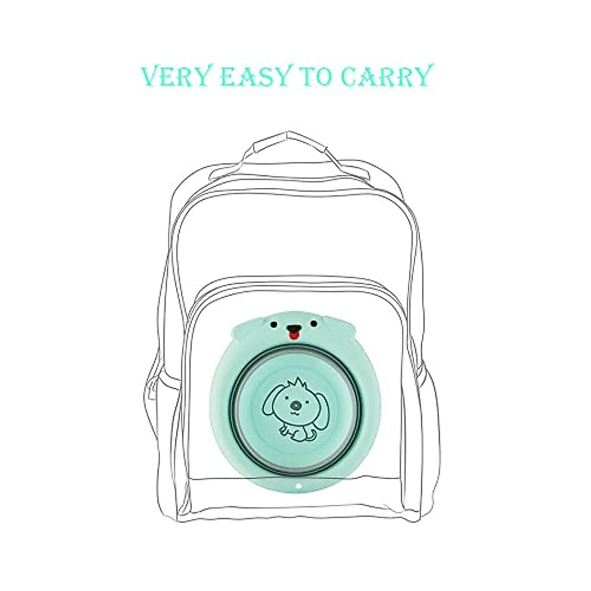 OLT-EU Kids Collapsible Wash Basin - Portable Plastic Basin, Foldable Baby Wash Basin, Multi-Purpose Lightweight Folding for Home Kitchen Outdoor Travel Camping (Green)