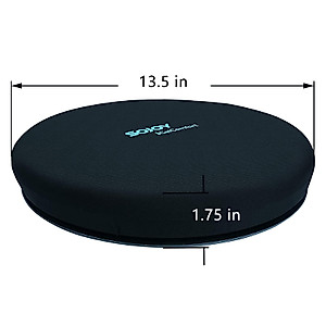 Sojoy iGelComfort Deluxe Gel Swivel Seat Cushion with Supportive Memory Foam 360 Degrees Rotating Seat Cushion for Home,Stool Chair,Office, 13.5 Inches in Diameter