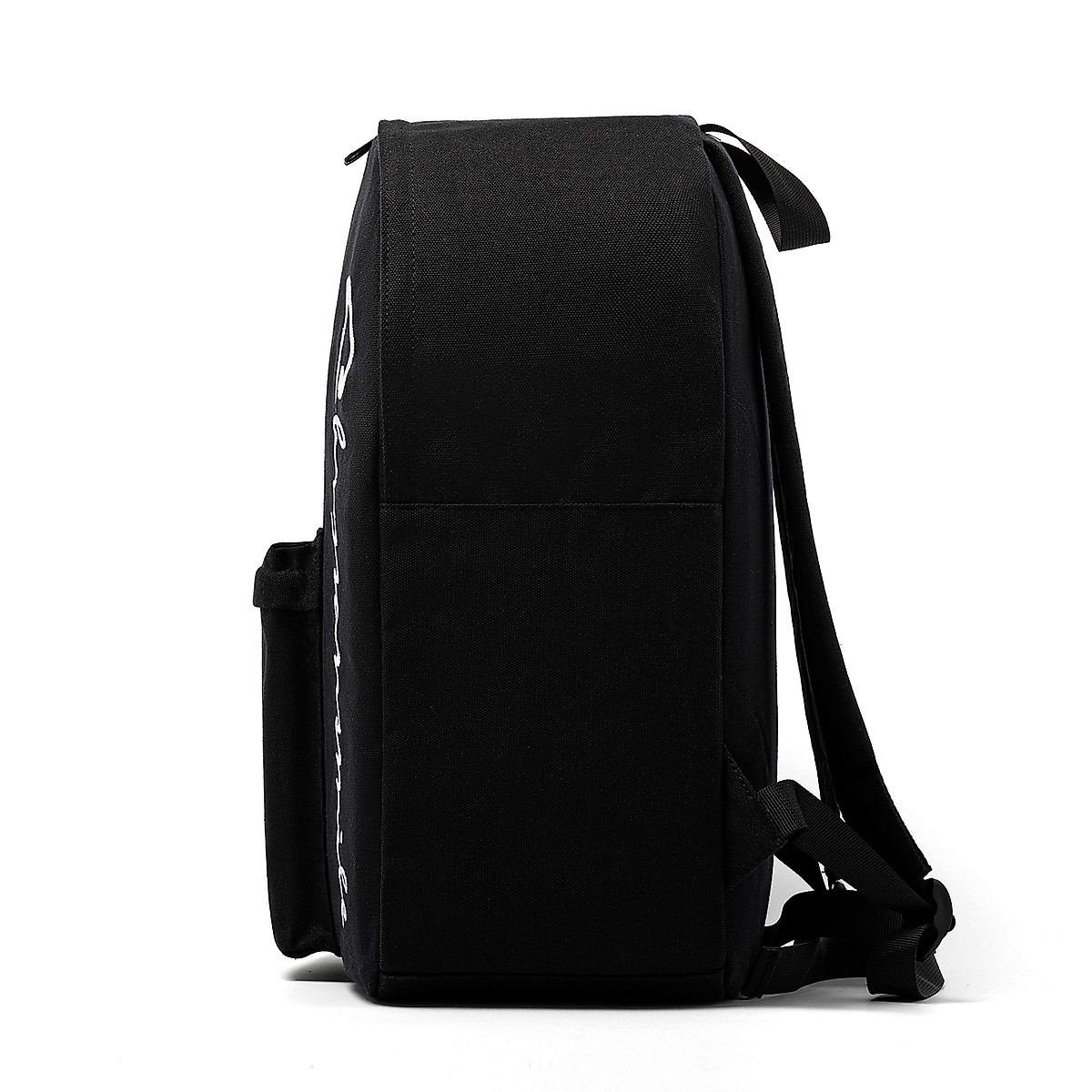 Chrysansmile Canvas Backpack for Women Casual Outdoors College Travel Daypack 15.6 Inch Laptop Backpacks - Black