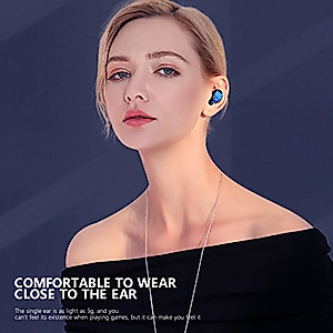 5.2 Wireless Bluetooth in Ear,Built-in Microphone Immersive Premium Sound Noise Cancelling,Upgrade The Charging Port with Charging Case,for Sport,Office