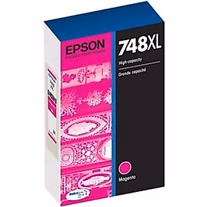 EPSON 748 DURABrite Pro Ink High Capacity Magenta Cartridge (T748XL320) Works with WorkForce WF-6530, WF-6590, WF-8590, WF-6090, WF-8090