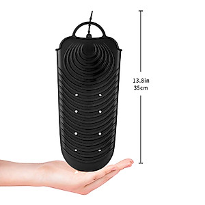 ZAXOP Silicone Heat Resistant Holder Mat Pouch for Flat Iron,Curling Iron,Hot Hair Tools(Black)