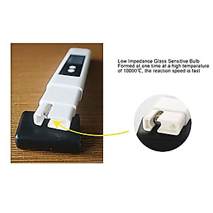 PH Detector Sensitive PH Meter Fast Speed White Backlit Display Alloy Probe for Aquaculture