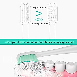 Replacement Toothbrush Heads Compatible with Xiaomi Mijia/Mi Home T300 T500 T700 Series Sonic Electric Brush Handles(6-Pack)
