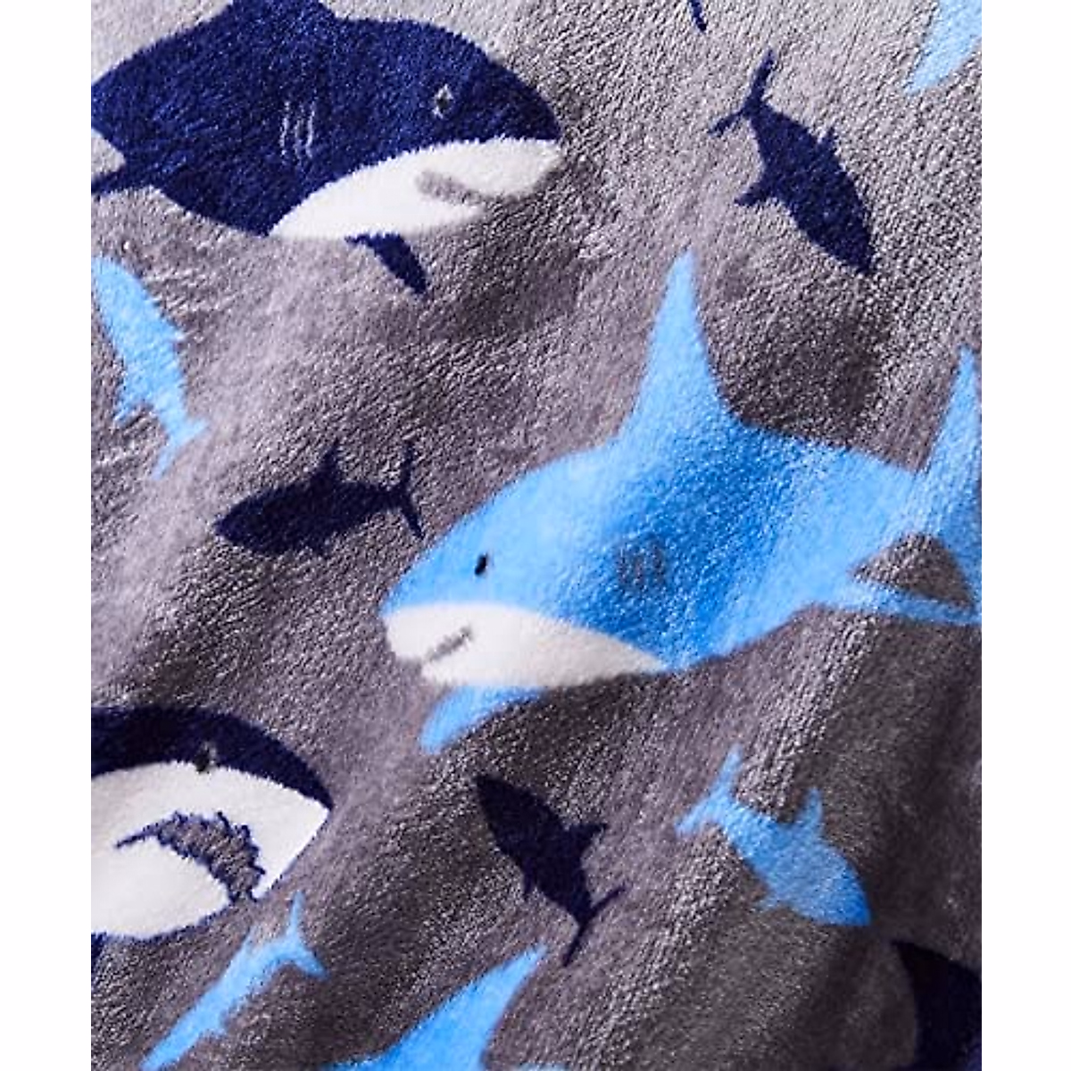 Shark Baby by Decor&More Extra Soft Throw Blanket (50" x 60") - Blue and Grey Sharks