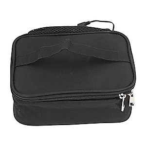 Kadimendium Portable Food Warmer, Food Warming Lunch Bag 5V 2A Waterproof Auto Thermal Insulation Aluminum Film Liner Oxford Fabric for Camping