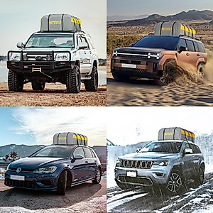 WILDROAD Car Roof Bag Rooftop Cargo Carrier, 21 Cubic Feet Waterproof Roof Luggage Cargo Carrier Bag with Anti-Slip Mat for All Cars Vehicles SUV with/without Rack (21 Cubic Feet)